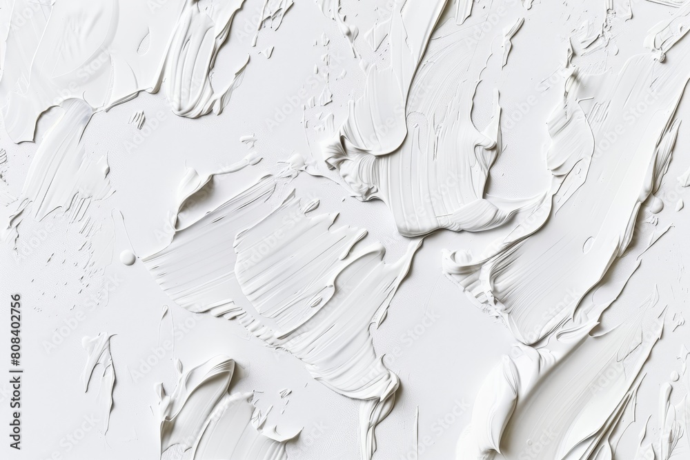 High-resolution image featuring a detailed view of white oil paint ...
