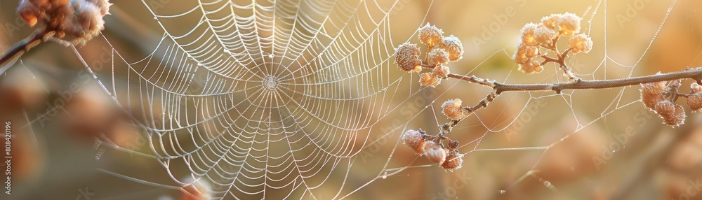 cobwebs sensitive and complex examples of cobwebs Stock-Foto | Adobe Stock