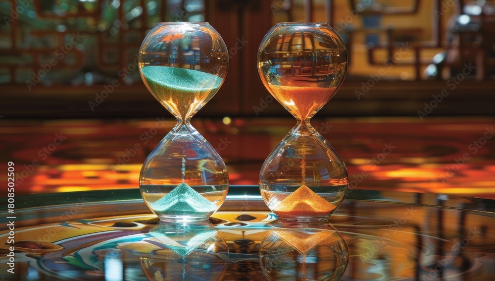 Explore the use of reflections to add depth to the composition ...