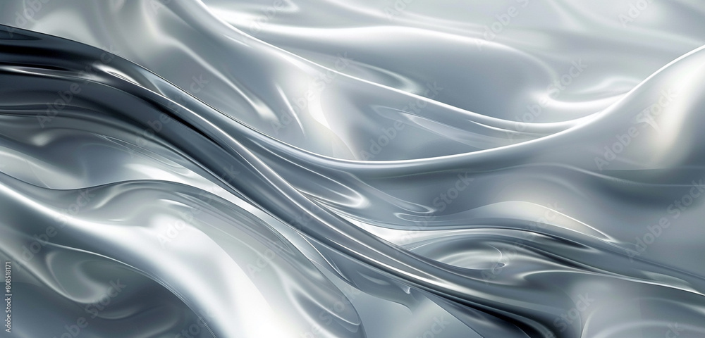 Soft pearl gray waves in an abstract flame design suitable for a ...