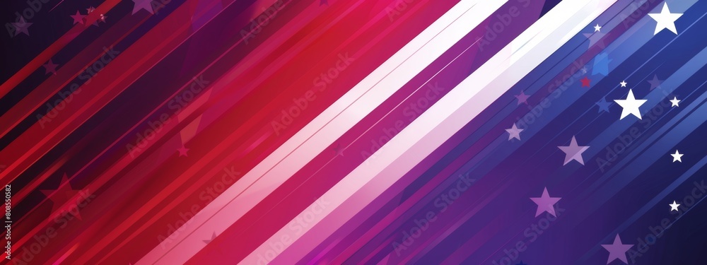 Red, white and blue background with diagonal stripes of red and white ...
