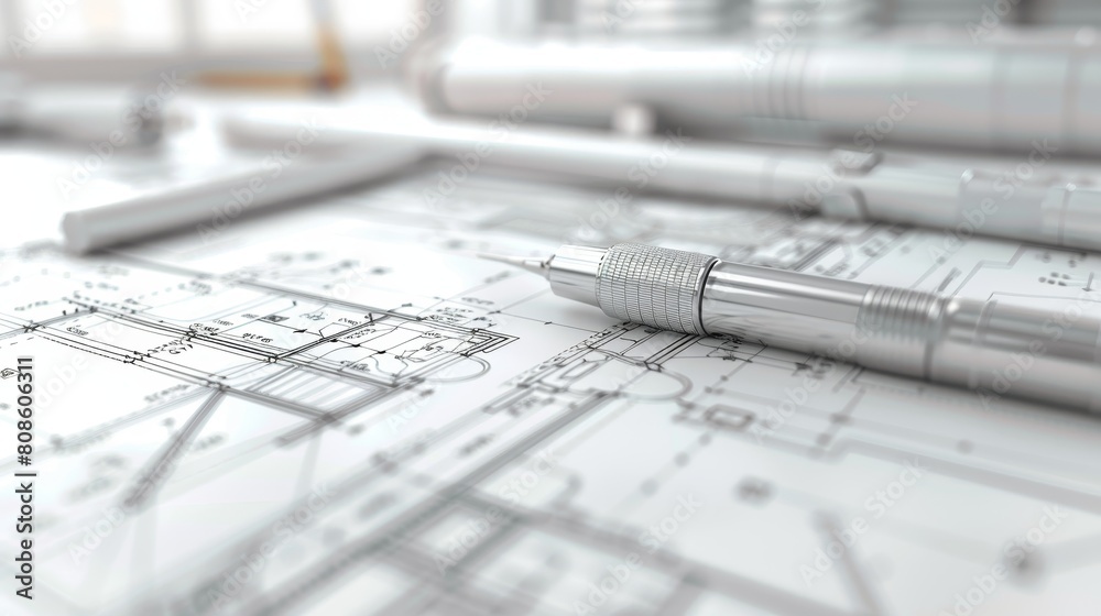 Engineering Architecture Structural Design: An illustration depicting ...