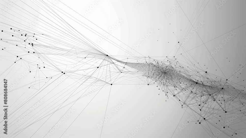 Abstract technology background depicting nodes and connecting lines ...