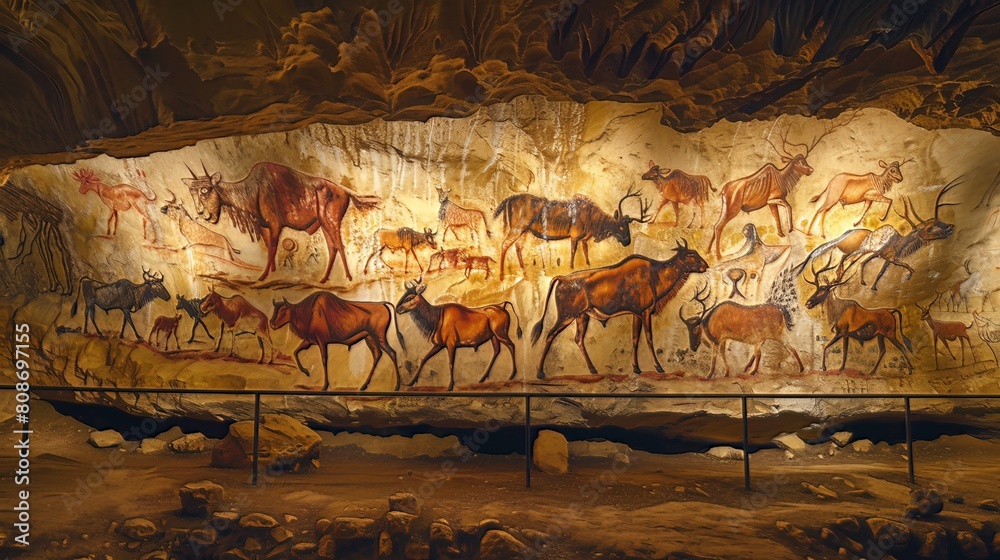 Cave Paintings: Deep within ancient caves, Stone Age people created ...
