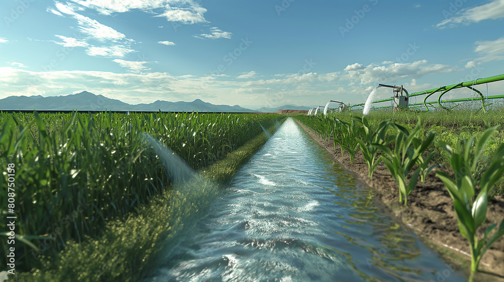 Alongside gentle streams, robotic irrigation systems hum to life ...