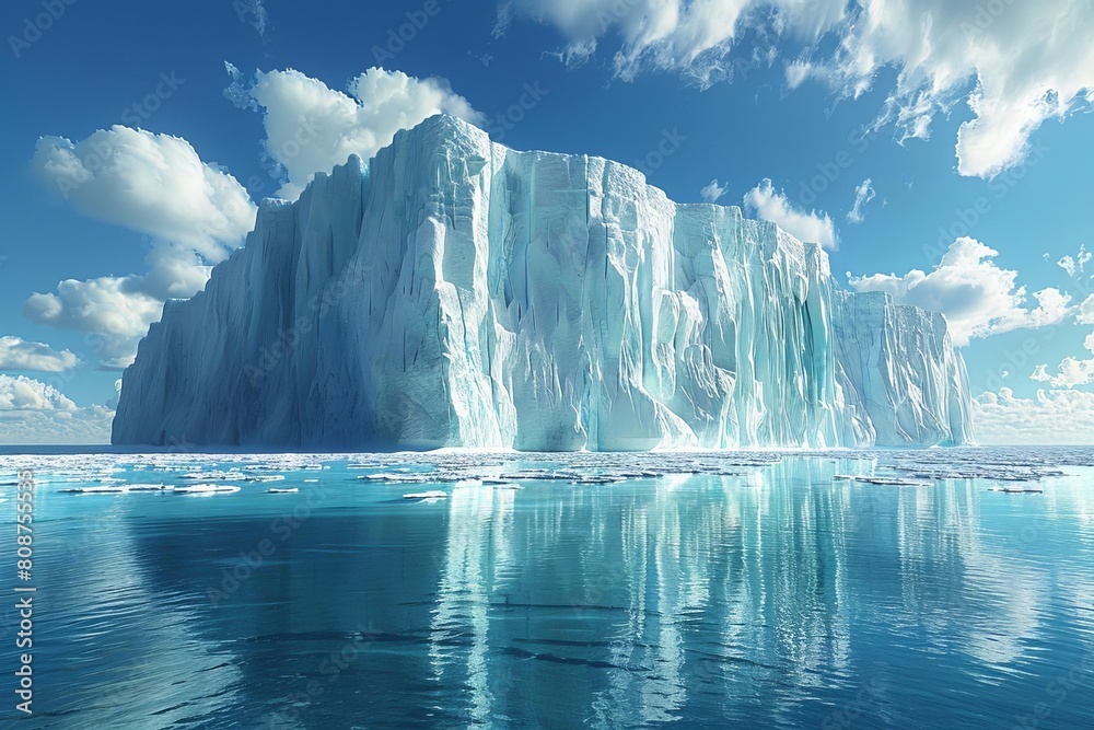 The polar ice caps shrink, revealing land masses hidden for millennia ...