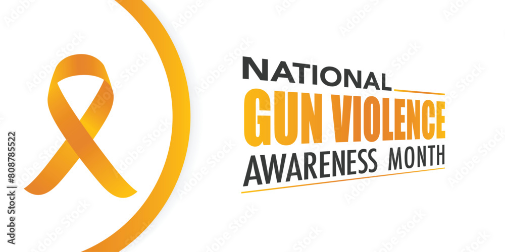 Gun Violence Awareness Month background or banner design template ...