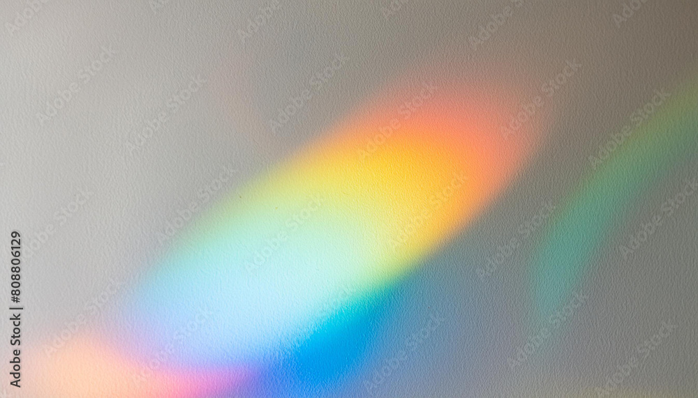 Blurred rainbow light refraction texture overlay effect for photo and ...
