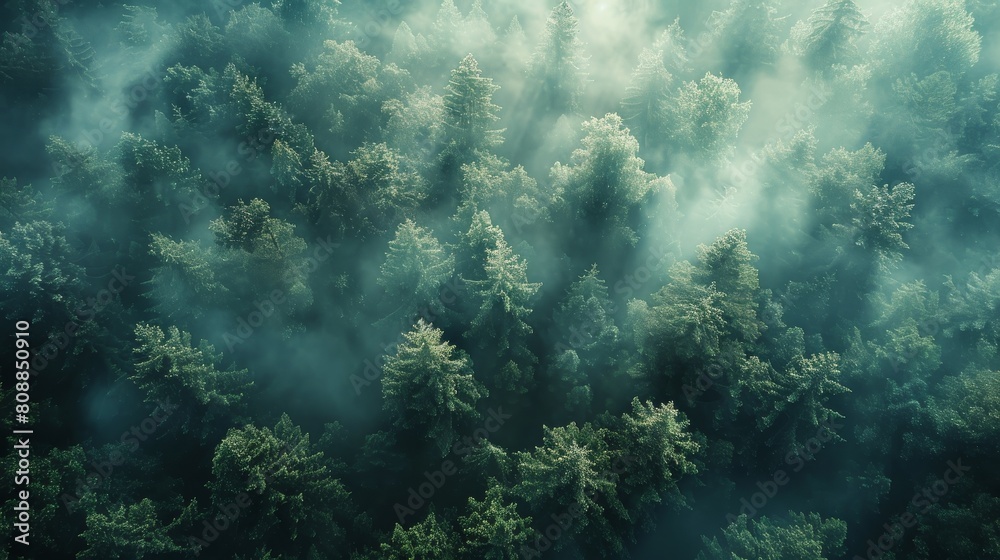 Visualize Surrealism in a dreamlike forest setting, where trees morph ...