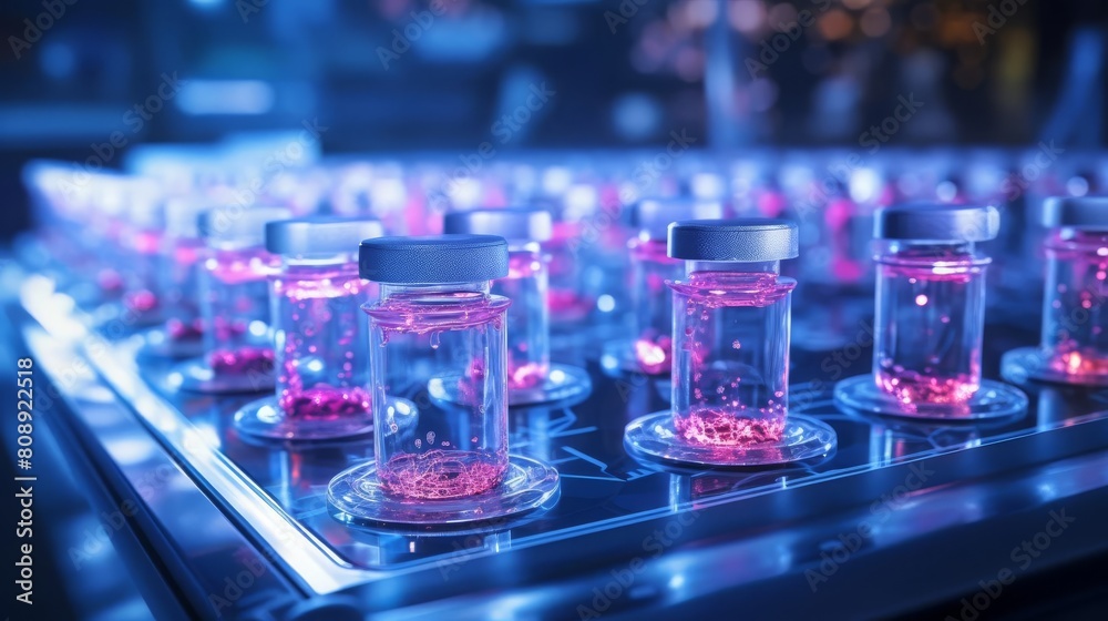 Innovative in vitro lab environment showing detailed experiments aimed ...