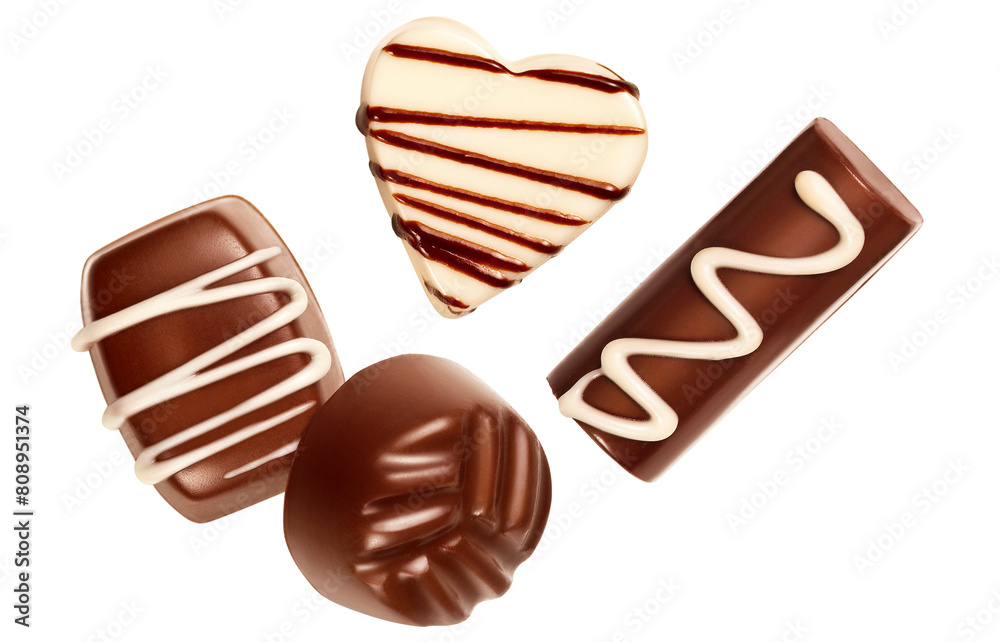 compoisção de bombom de chocolate ao leite e bombom de chocolate branco ... compoisção de bombom de chocolate ao leite e bombom de chocolate branco ...