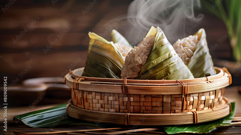 Dragon Boat Festival Zongzi, a traditional Chinese festival ...