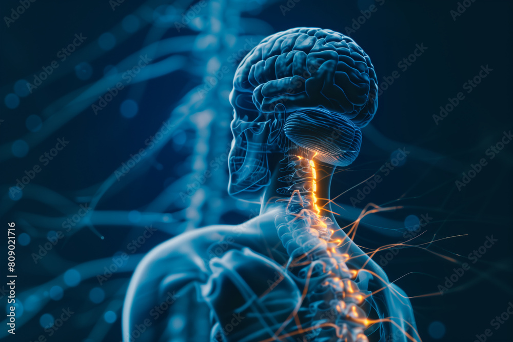 Examining how the nervous system interprets sensory information Stock ...