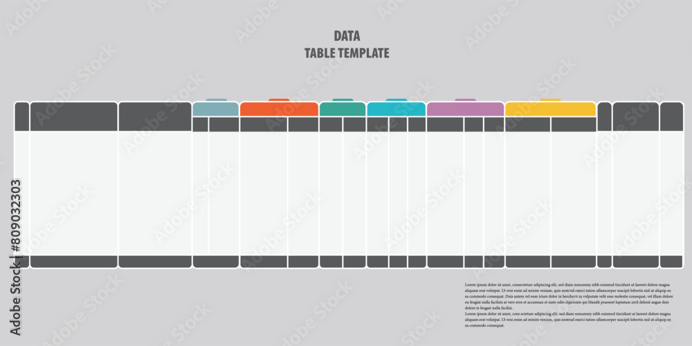 A data table template is a structured format facilitating the ...