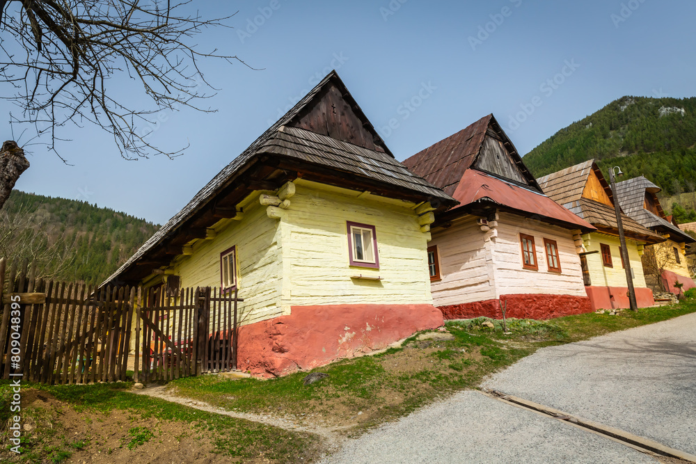 Vlkolinec village - Unesco heritage, old wooden village of historical ...