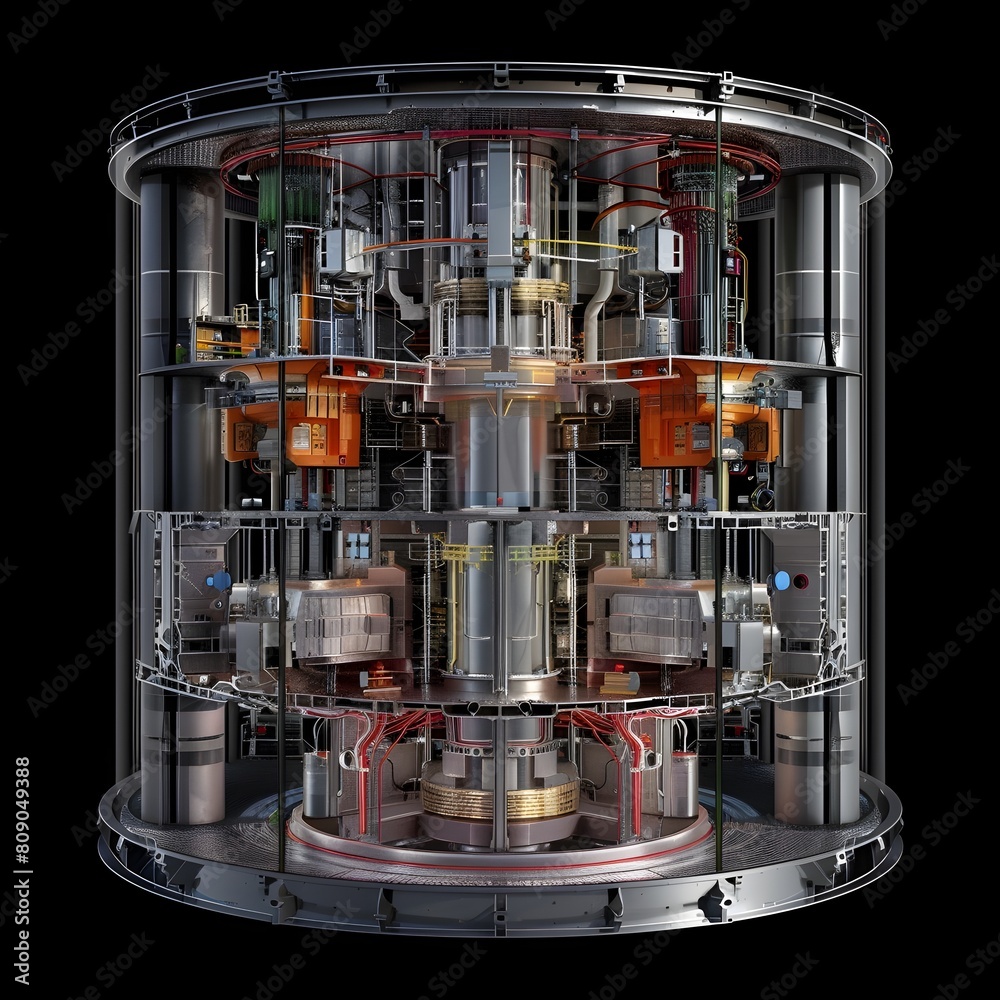 In-Depth of a Nuclear Reactor Core: A of Fuel Rods and Control ...