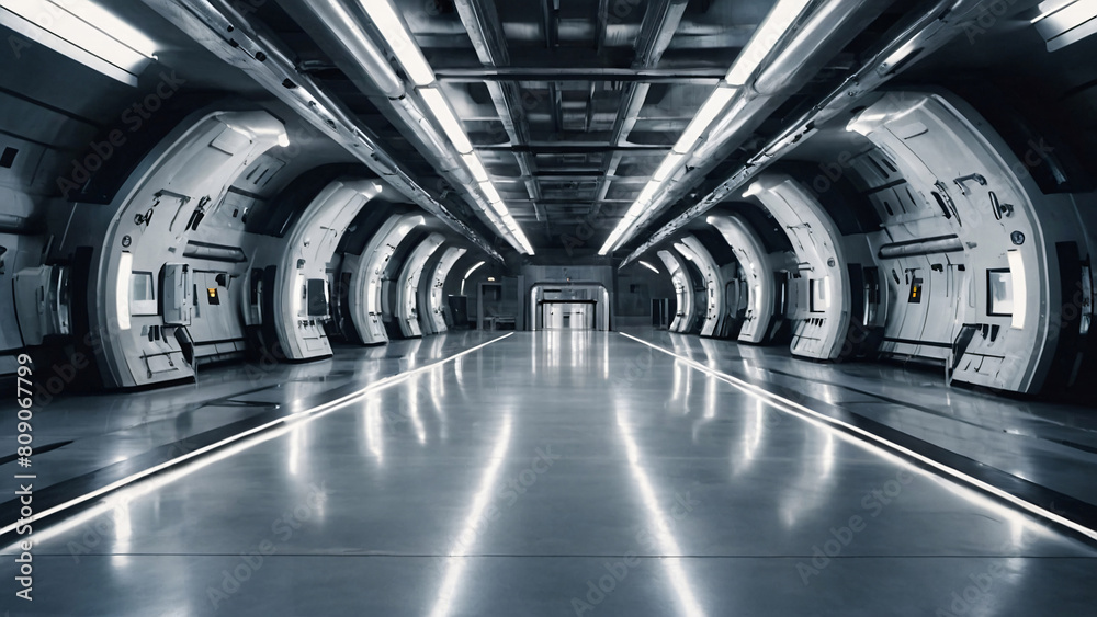 A secretive, vast underground research lab spans the size of a hangar ...