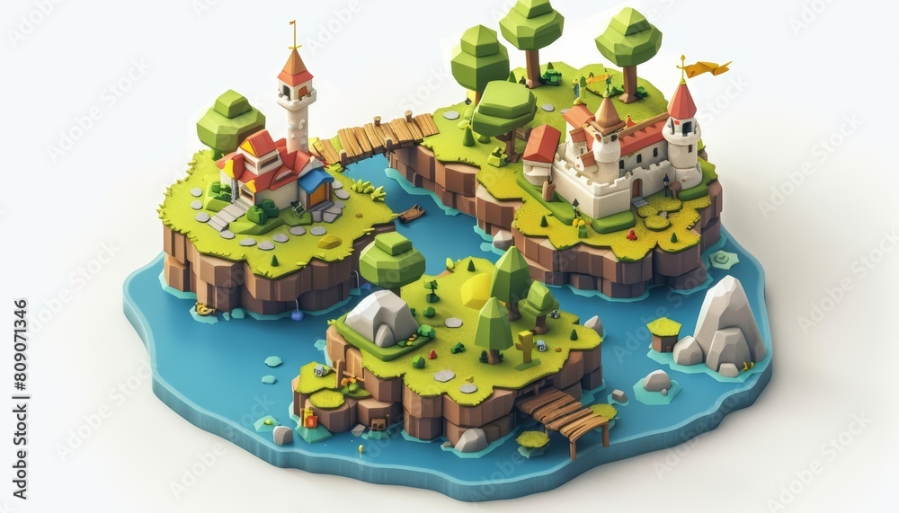 A cute isometric game, featuring whimsical characters on a quest ...