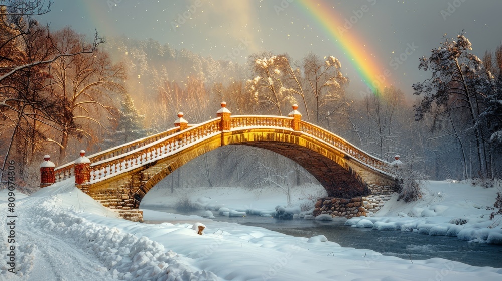 bridge, rainbow，Proud LGBTQ+ Pride Month Rainbow Bridge 4K Wallpaper ...