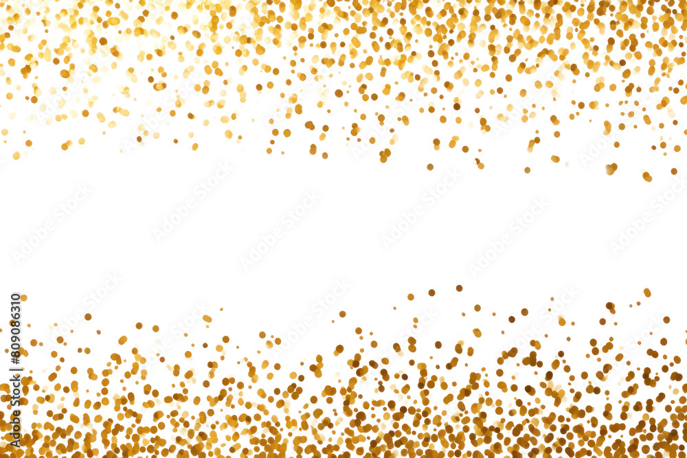 PNG Confetti border frame backgrounds paper gold. AI generated Image by ...