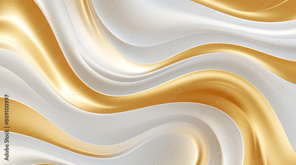 Golden wave design seamless wavy pattern silver abstract background ...