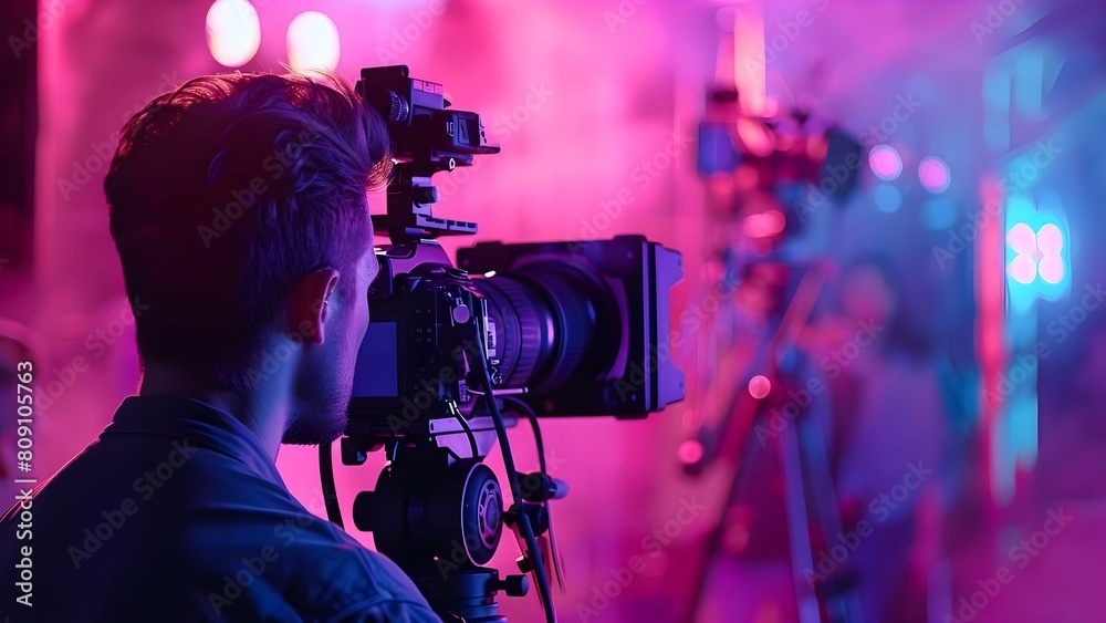Cameraman films behindth. Concept Film Production, Behind the Scenes ...