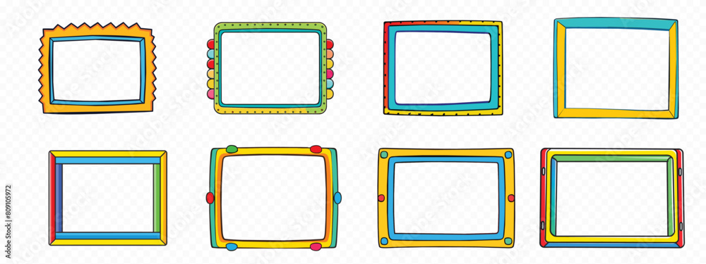 Decorative vintage frames and borders set. Vintage elegant frames ...