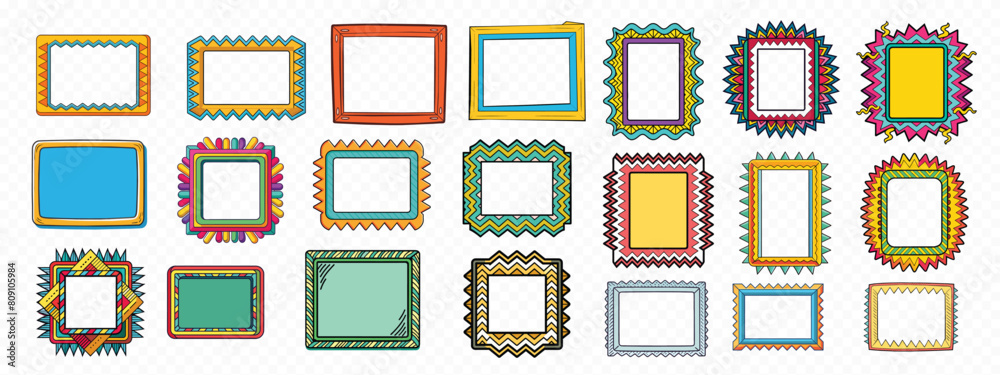 Decorative vintage frames and borders set. Vintage elegant frames ...