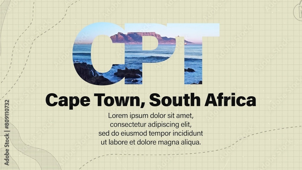 Travel Tourism City Guideline Animated Map Template Stock Template ...