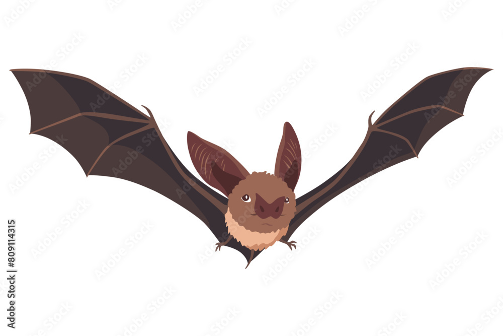 Bat. Concept cartoon bat. Vector clipart illustration isolated on white ...