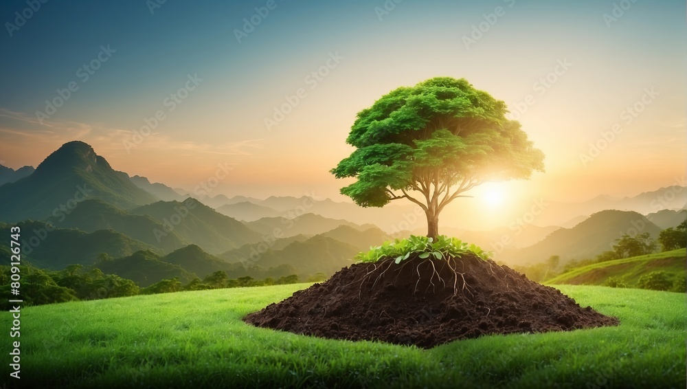 Earth Day and Environmental concept,Generative Ai. Stock Illustration ...