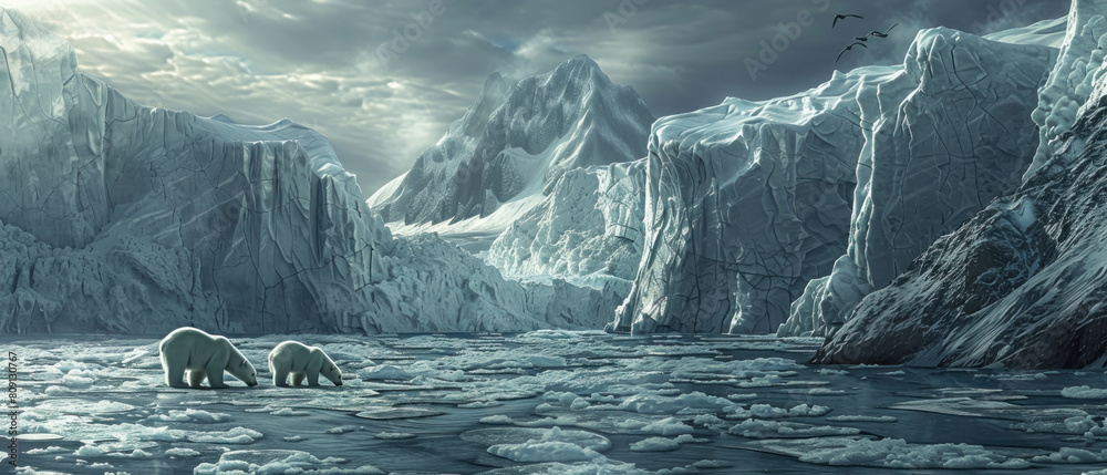 Polar Meltdown, Ice caps melting rapidly, Polar bears on shrinking ...