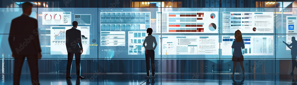 HR Manager's Wall: Displaying organizational charts, job postings, and ...