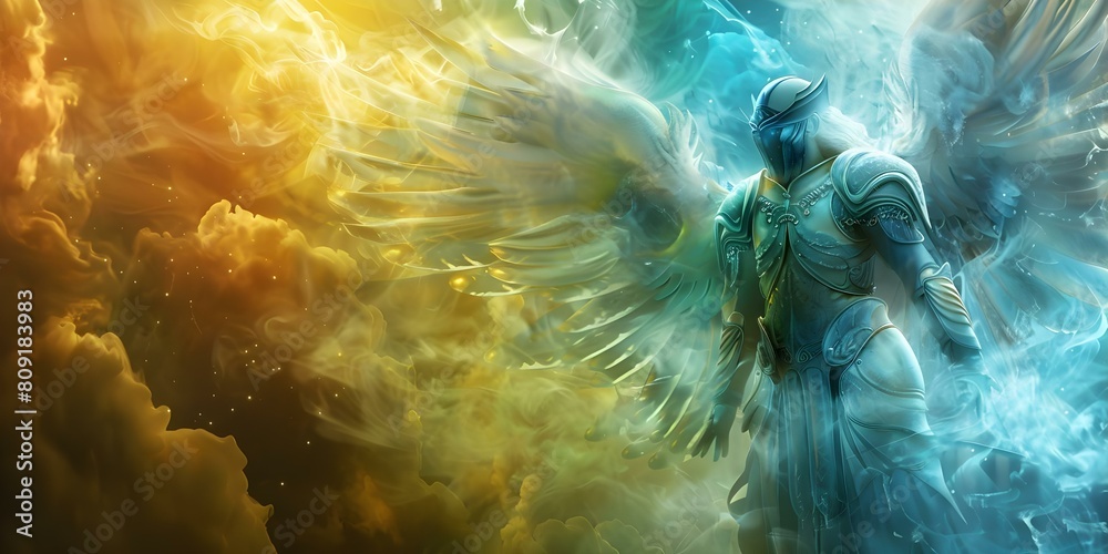 Illustration of Celestial Armor Safeguarding the Universe and ... Illustration of Celestial Armor Safeguarding the Universe and ...