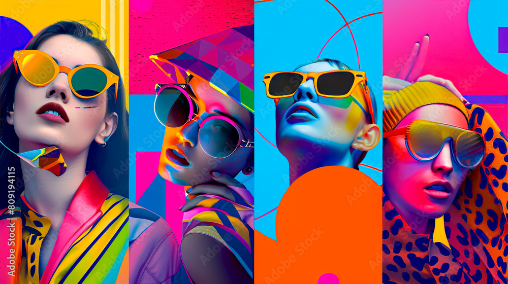 Vibrant Style: A Colorful Fusion of Fashion and Fun with 4 Stunning ...