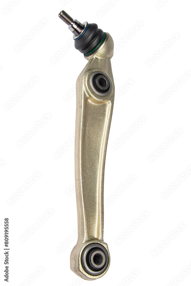 Car front suspension arm set isolated on white background. A set of ...