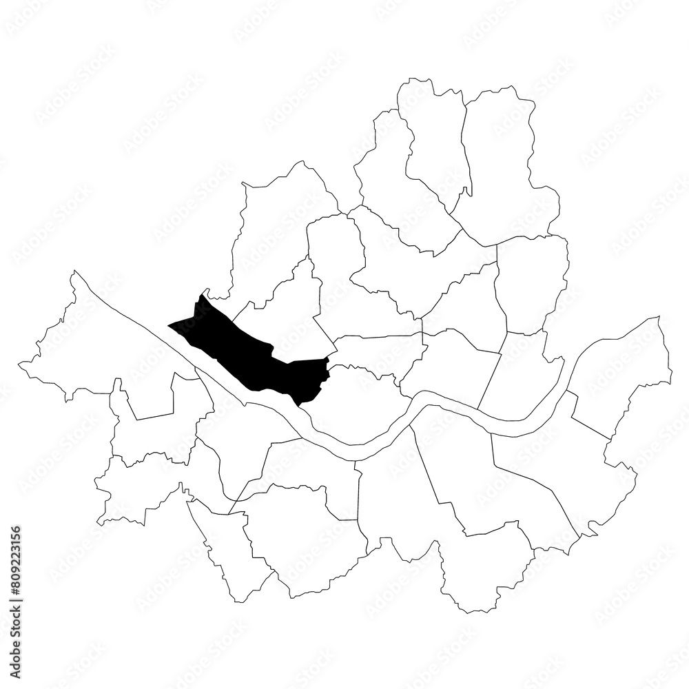mapo-gu map. Seoul district map, administrative map of Seoul city Stock ...