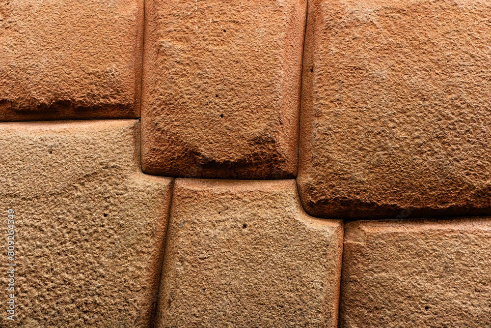 Muros de piedra Incas en Cusco - Perú Stock Photo | Adobe Stock