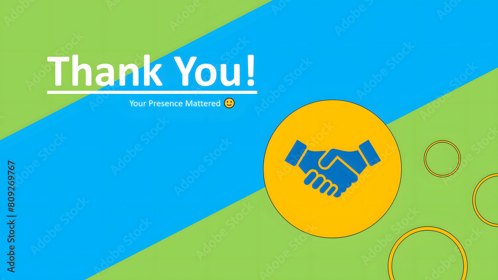 Thank You slide for presentations Stock Illustration | Adobe Stock