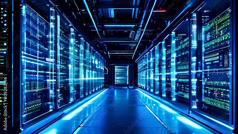 Digital back ground ideal for technological operations neural networks ...