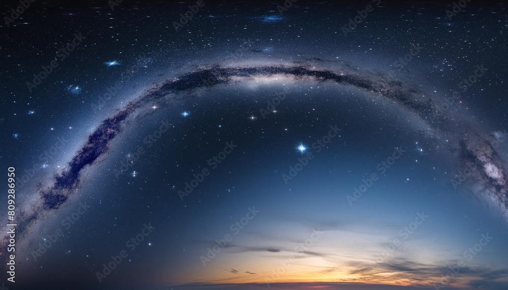 360 degree space background with nebula and stars equirectangular ...