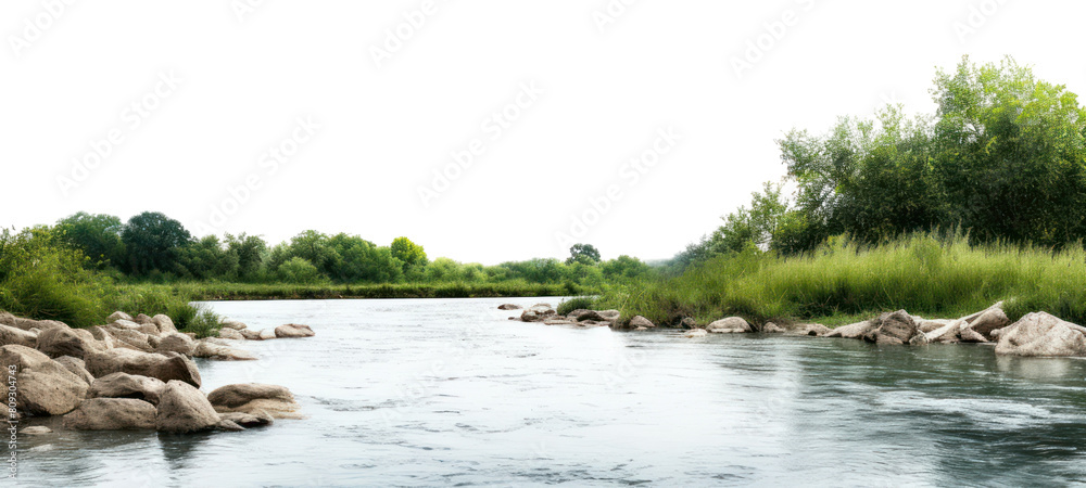 PNG River side landscape nature outdoors. Stock Photo | Adobe Stock
