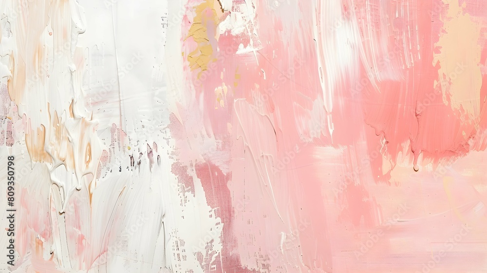 Modern oil and acrylic smear blot canvas painting wall. Abstract ...