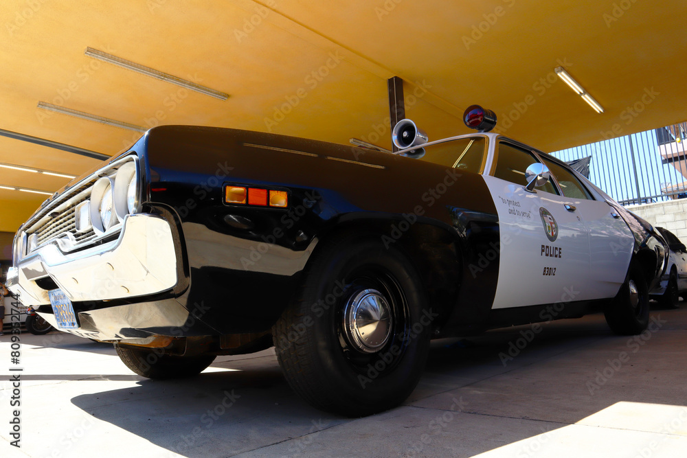 Exhibition of Police vehicles at the LAPD Los Angeles Police Museum ...