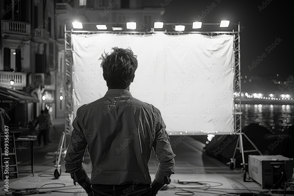 Storyboards outlining the sequence of scenes and visual elements for a ...