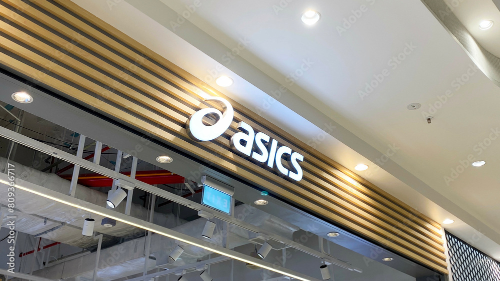 ASICS shoes shop at AEON Mall in PhnomPenh, Cambodia Stock Photo ...