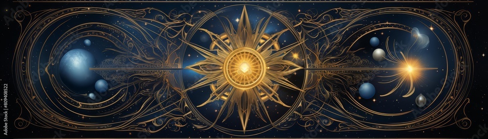 Elegant tarot card with The High Priestess, symmetric design featuring ...