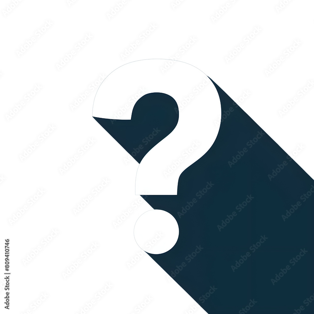 question mark on a white background, question mark icon, isolate ...