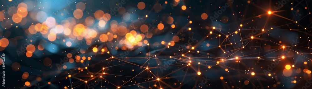 3D mesh network visualization, great for illustrating IoT and ...