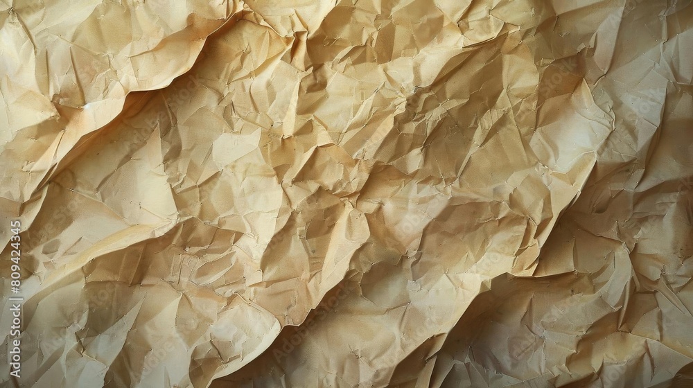 Crumpled paper texture, ideal for backgrounds that convey struggle or ...